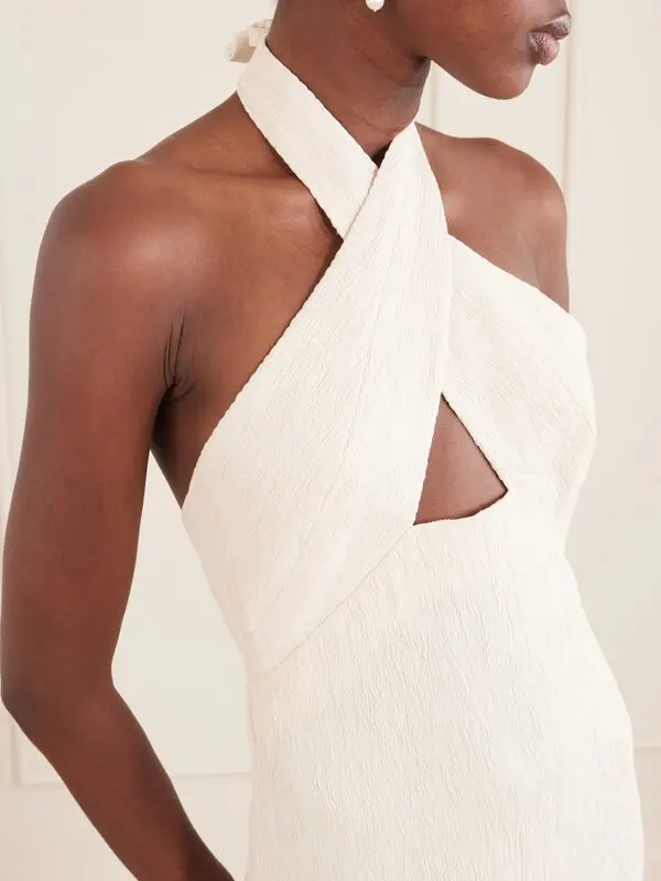 Johanna Ortiz Light Heart' Gauze Halterneck Maxi Dress