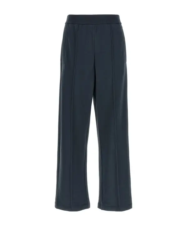 Brunello Cucinelli Cotton Smooth French Terry Track Trousers - Black