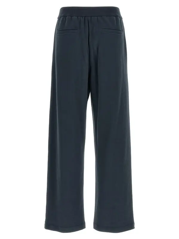 Brunello Cucinelli Straight-leg Track Pants With Front Stitch Detailing - Black