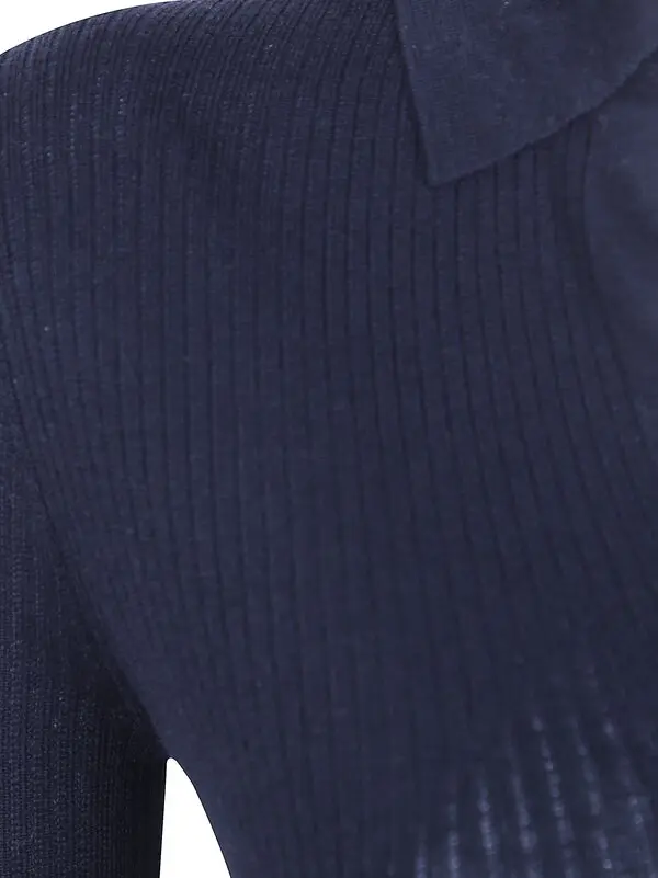 Max Mara Gergo Ribbed Polo Knitted Top