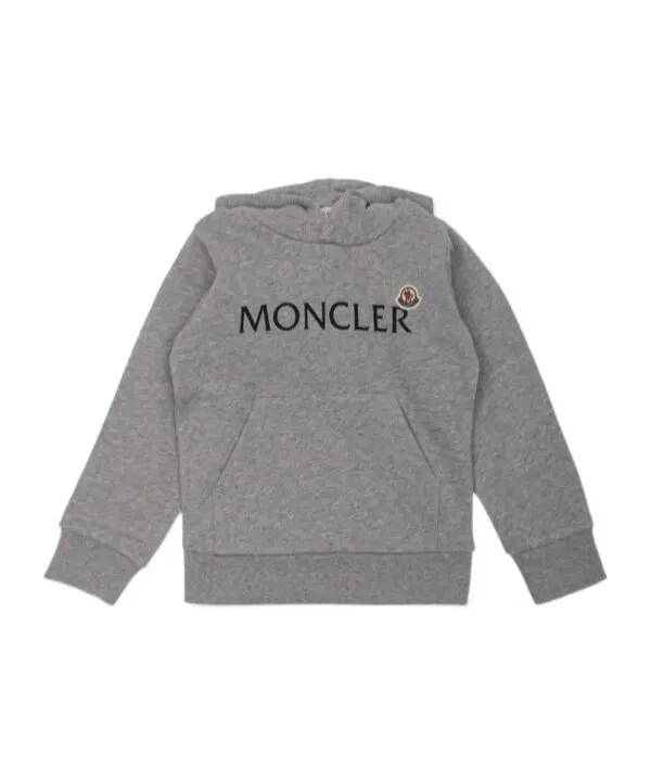 Moncler Logo-patch Hoodie - Grey