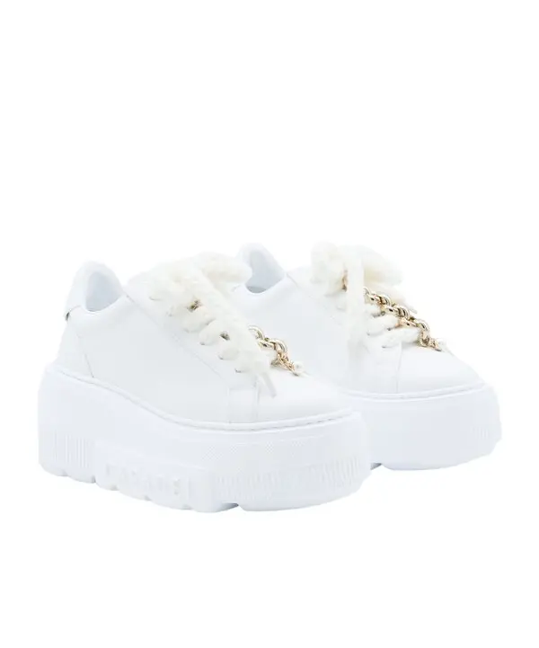 Casadei Round-toe Lace-up Platform Sneakers