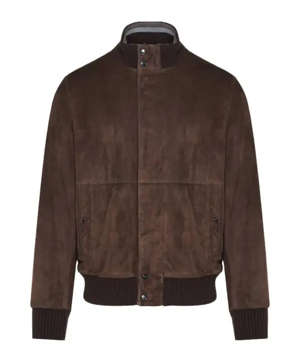 Paul & Shark Suede Bomber Jacket