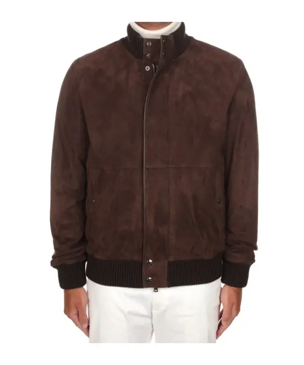 Paul & Shark Suede Bomber Jacket