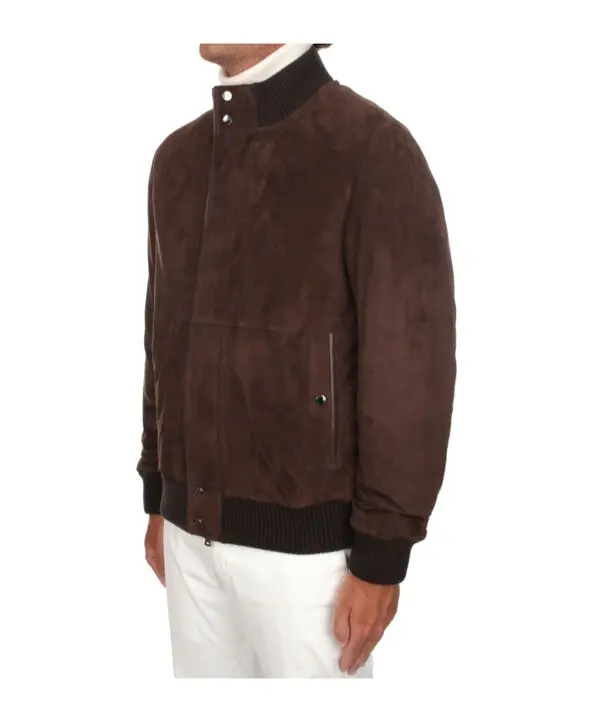 Paul & Shark Suede Bomber Jacket