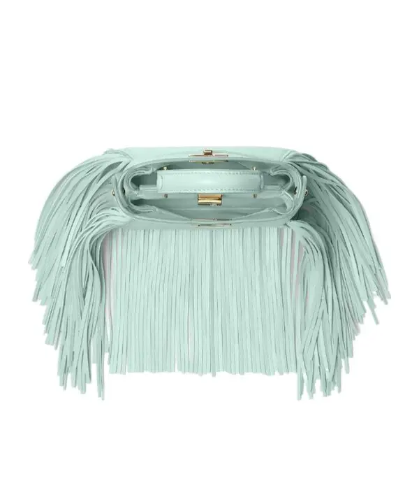 Fendi Nano Peekaboo Fringed Mini Bag