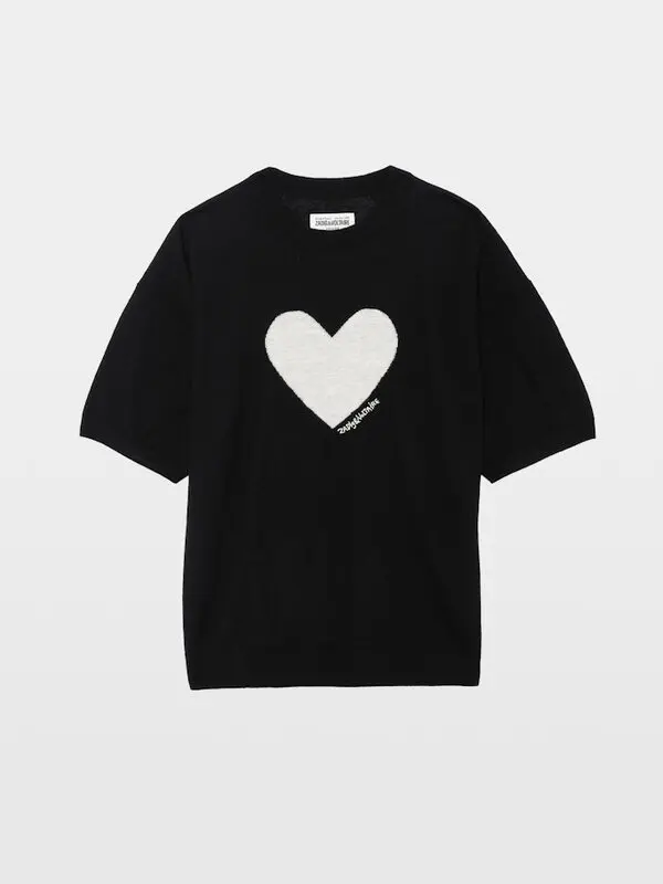 Zadig&Voltaire Idaz" Cashmere Sweater With Heart Motif