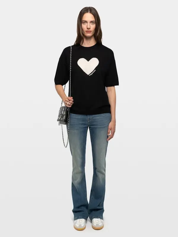 Zadig&Voltaire Idaz" Cashmere Sweater With Heart Motif