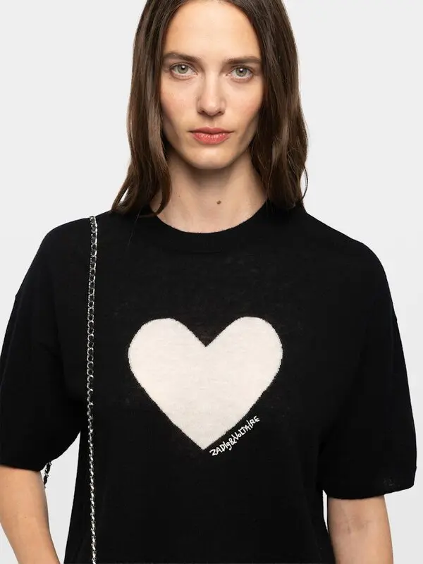 Zadig&Voltaire Idaz" Cashmere Sweater With Heart Motif