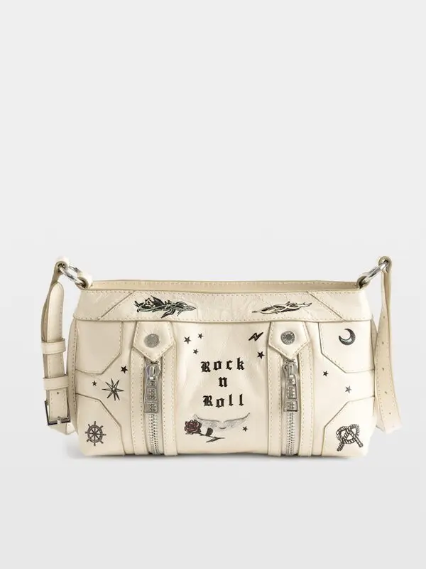 Zadig&Voltaire Sunny Mood Tattoo" Patent Leather Shoulder Bag