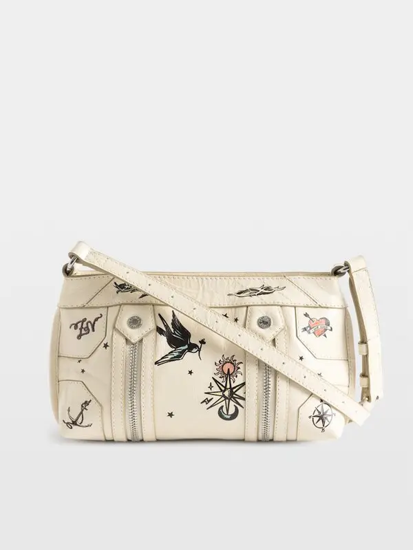 Zadig&Voltaire Sunny Mood Tattoo" Patent Leather Shoulder Bag
