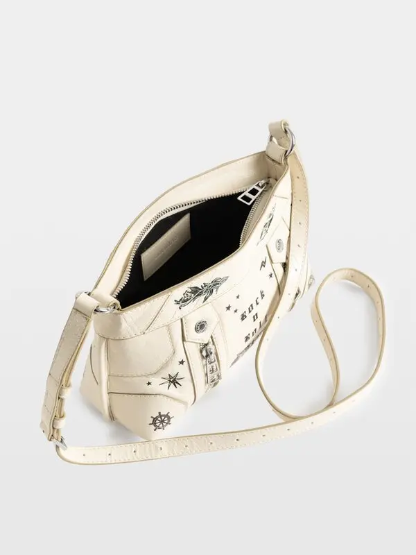 Zadig&Voltaire Sunny Mood Tattoo" Patent Leather Shoulder Bag