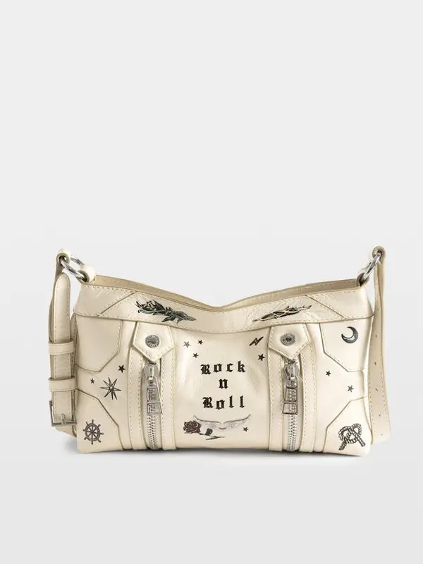 Zadig&Voltaire Sunny Mood Tattoo" Patent Leather Shoulder Bag