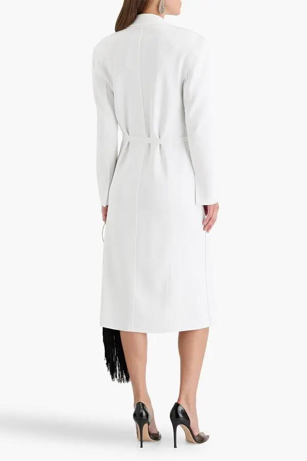 Norma Kamali Belted Cady Midi Dress