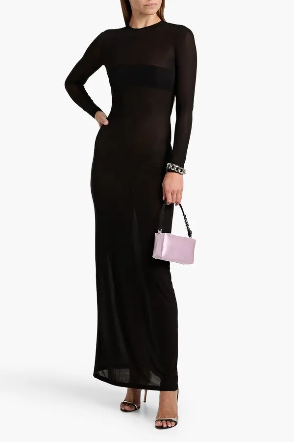 Rabanne Cutout Stretchcupro Maxi Dress