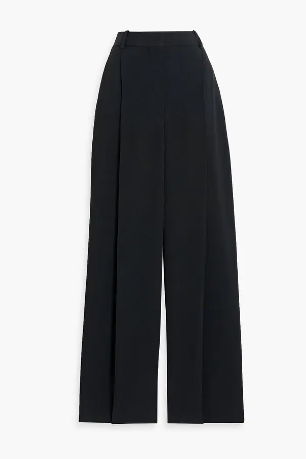 Victoria Beckham Crepe Straightleg Pants - Black