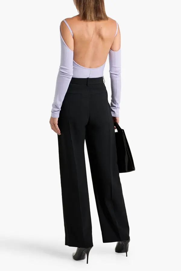 Victoria Beckham Crepe Straight-leg Pants