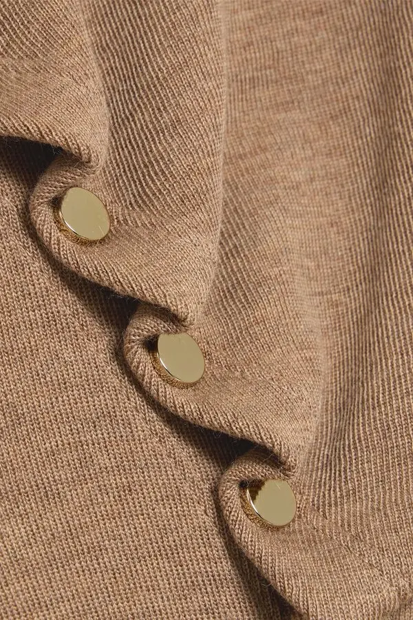 Rabanne Ruched Woolblend Top