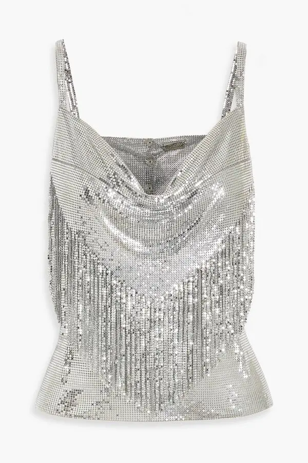 Rabanne Fringed Chainmail Top