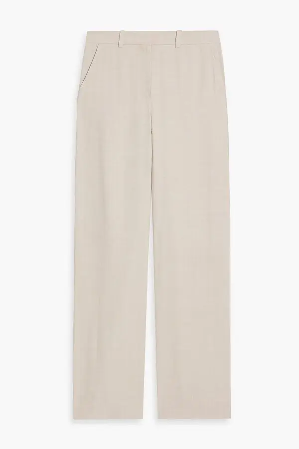 ANINE BING Kline Crepe Straight-leg Pants