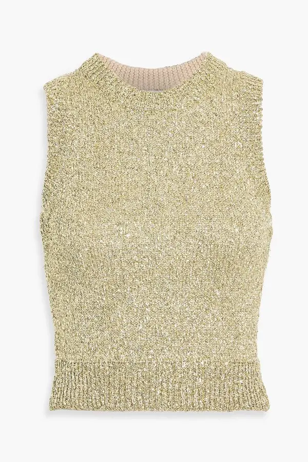 Rabanne Metallic Woolblend Top