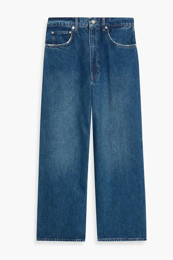 ANINE BING Rick Highrise Wideleg Jeans - Mid Denim