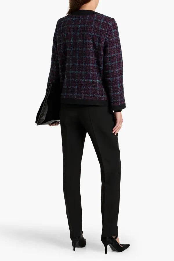 ANINE BING Lydia Checked Tweed Jacket