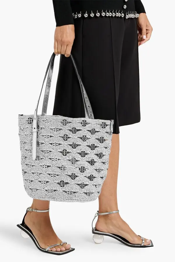 Rabanne Chainmail Embellished Crochet Tote