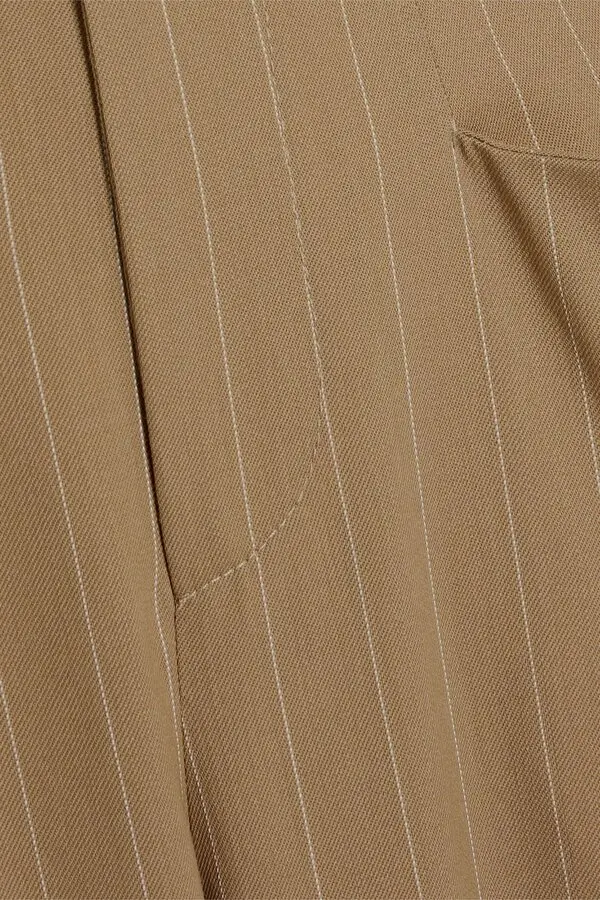 Victoria Beckham Striped Wooltwill Straightleg Pants