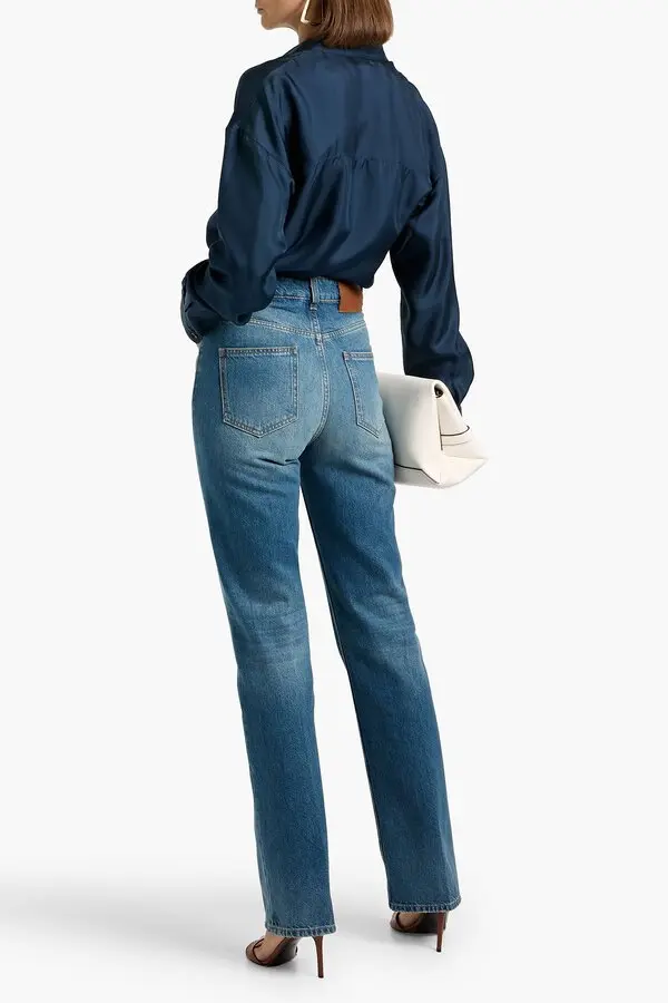 Victoria Beckham Julia Highrise Straightleg Jeans