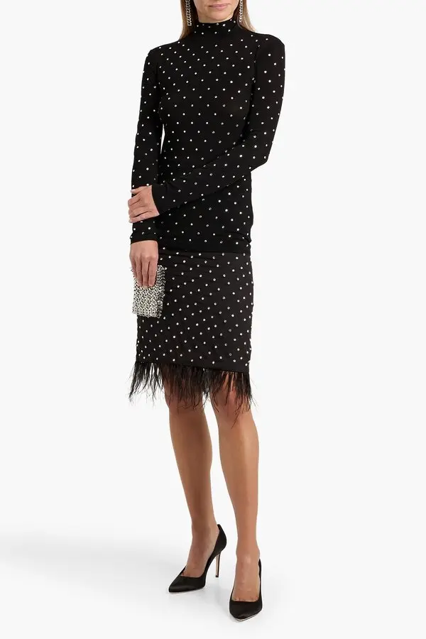 Rabanne Crystalembellished Cuproblend Jersey Top