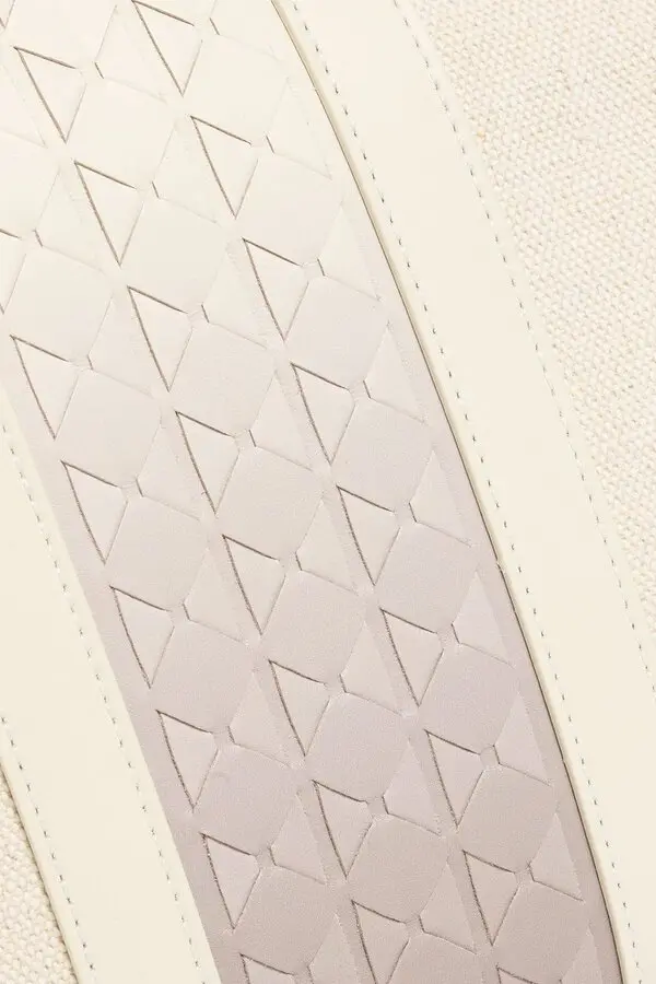 SERAPIAN Secret Leathertrimmed Canvas Tote