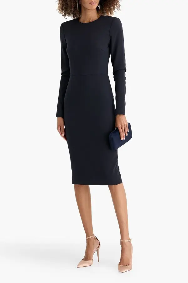 Victoria Beckham Crepe Midi Dress