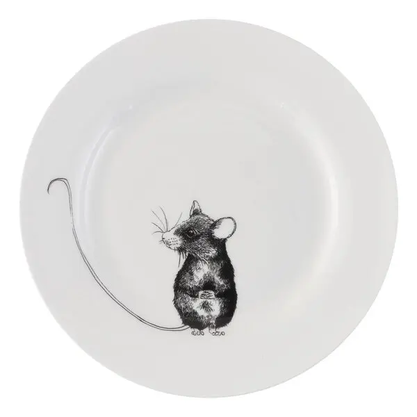 JIMBOBART British Wildlife Collection Mouse Side Plate