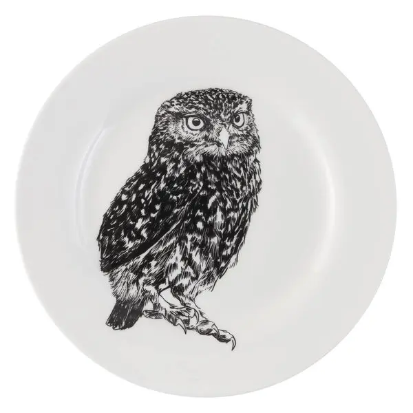 JIMBOBART British Wildlife Collection Owl Side Plate