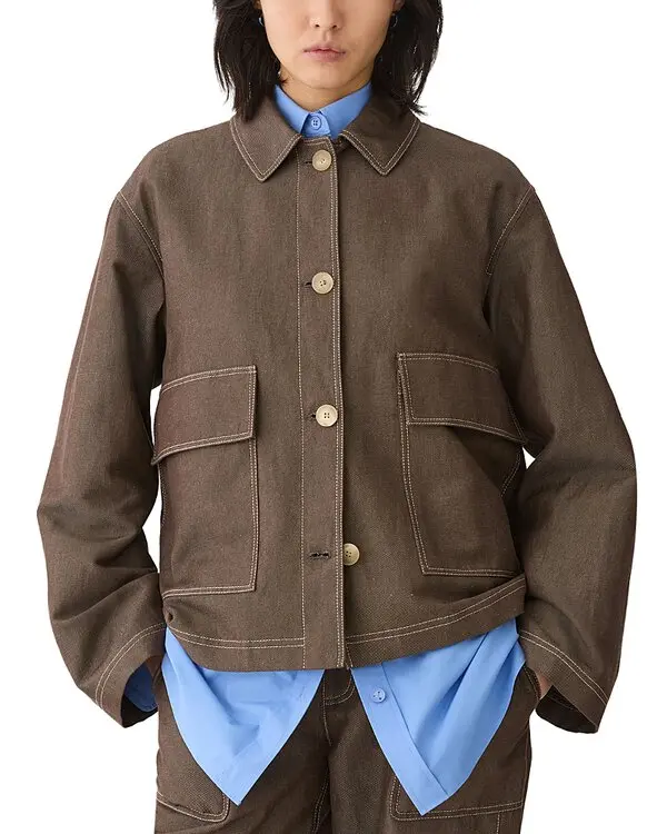 Lafayette 148 New York Workwear Jacket - Root
