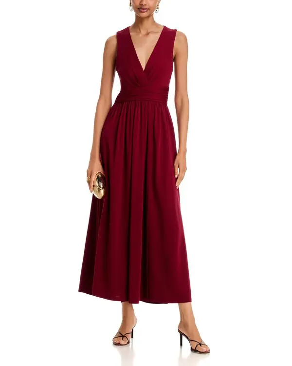Aqua Sleeveless Twist Jersey Maxi Dress