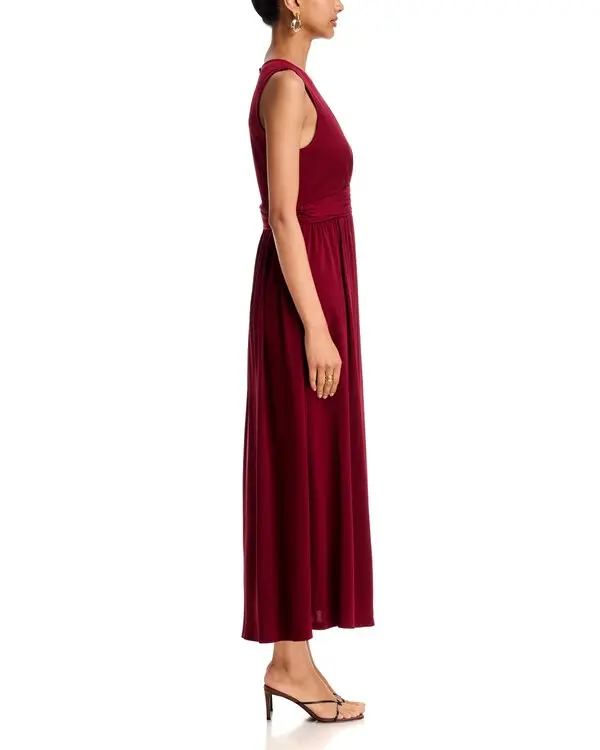 Aqua Sleeveless Twist Jersey Maxi Dress