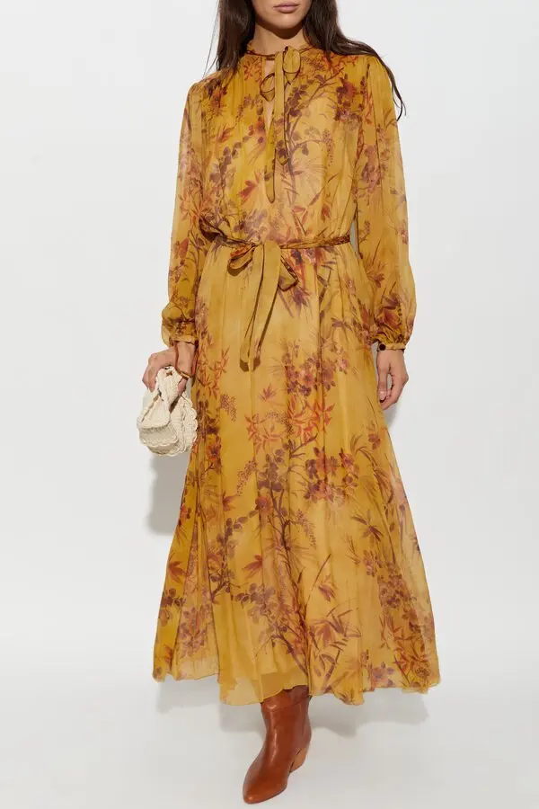 FORTE_FORTE Dress With A Botanical Motif