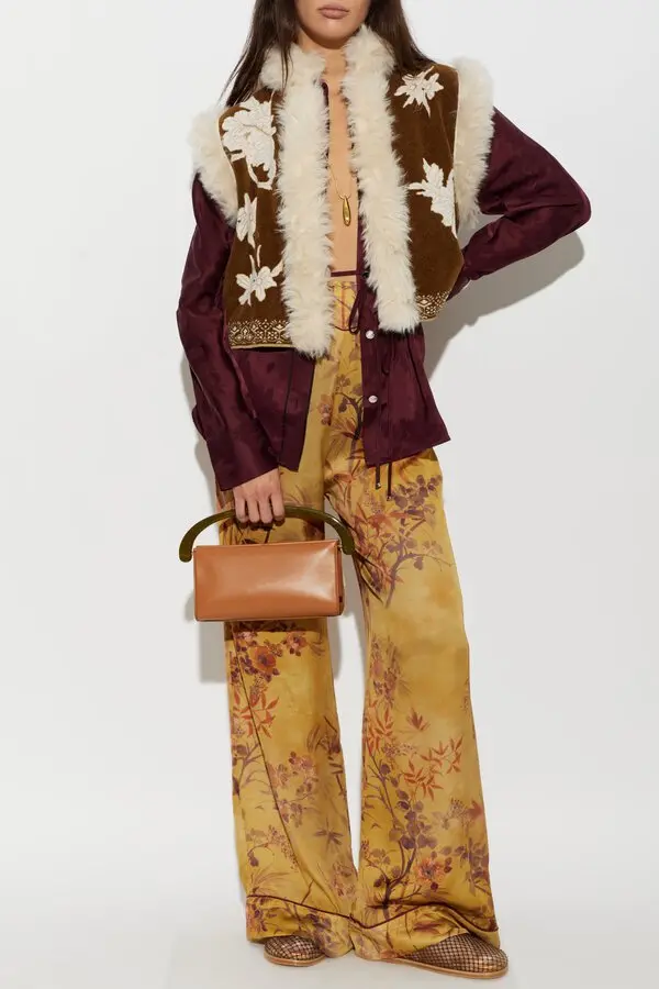FORTE_FORTE Vest With A Botanical Motif