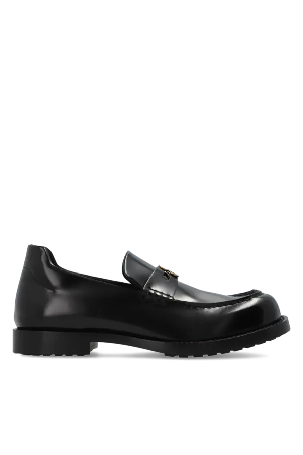 Balenciaga Leather 'loafers' Shoes - Black