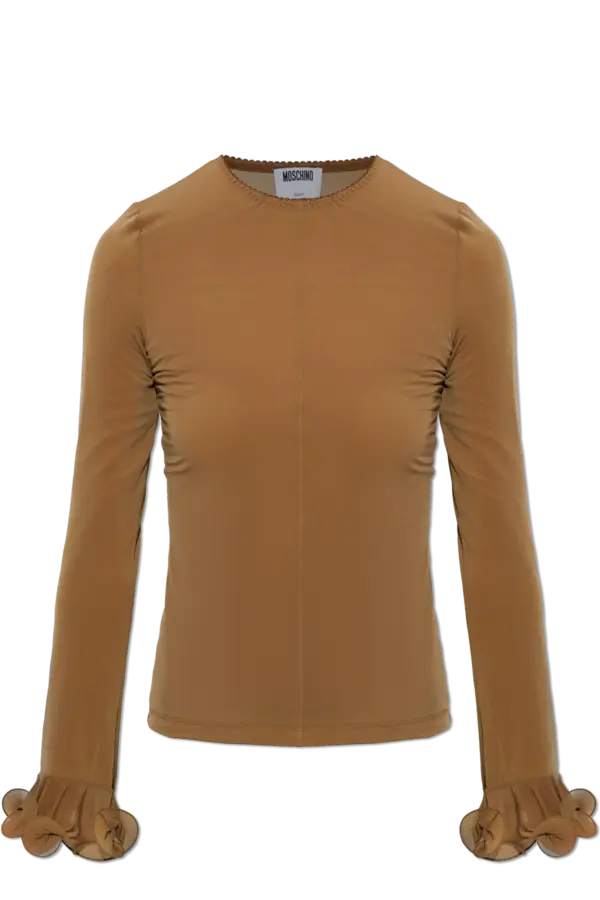 Moschino Top With Decoratively Finished Sleeves