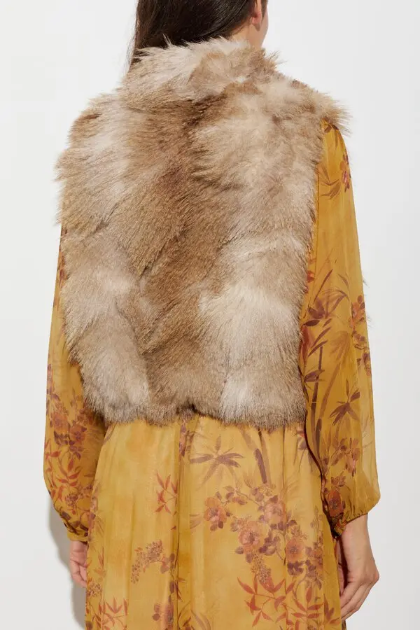 FORTE_FORTE Faux Fur Vest