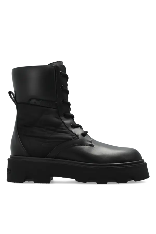 Moncler Aurera Lace Up Ankle Boots - Black
