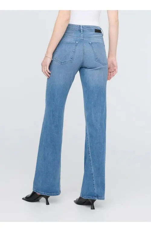 DUER No Sweat Denim High Rise Wide Leg Jeans