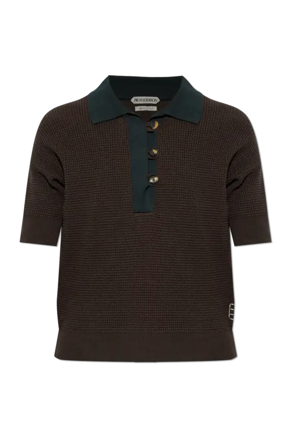 JW Anderson Polo With Logo - Green