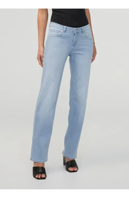 DUER Performance Denim Mid Rise Straight - Desert-blue