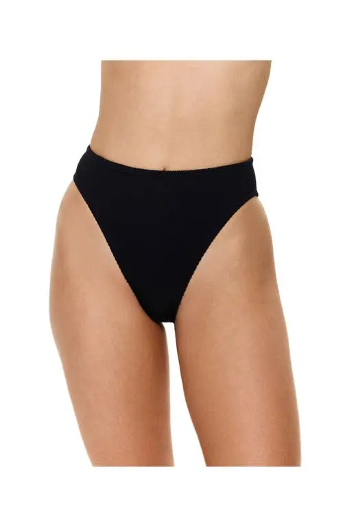 GOTTEX Tubular High Waist Bikini Bottom - Black