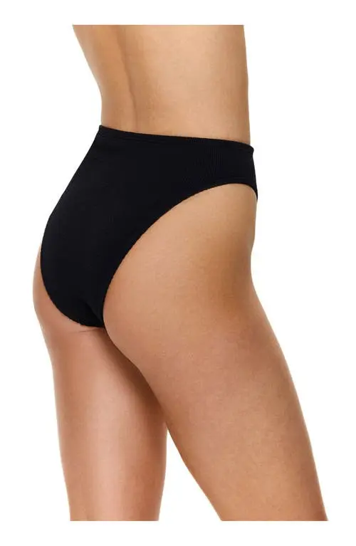 GOTTEX Tubular High Waist Bikini Bottom - Black