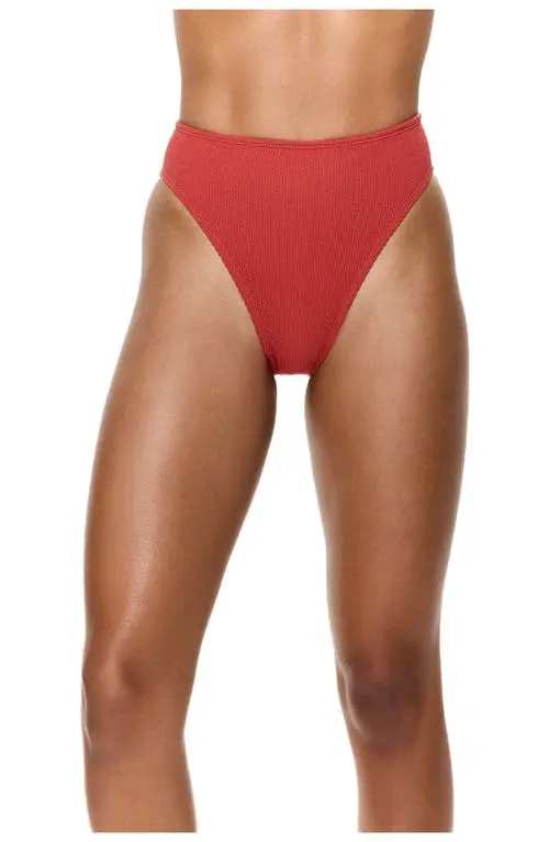 GOTTEX Tubular High Waist Bikini Bottom - Paprika